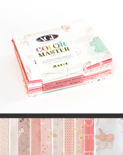 Rose Parfait Color Master 10 Fat Quarter Bundle from Art Gallery Fabri ...