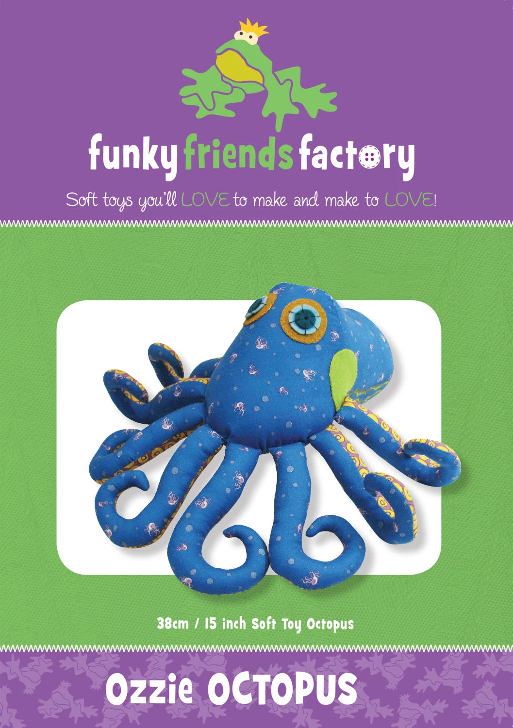 Funky Friends Pattern - Ozzie Octopus – CaliQuiltCo